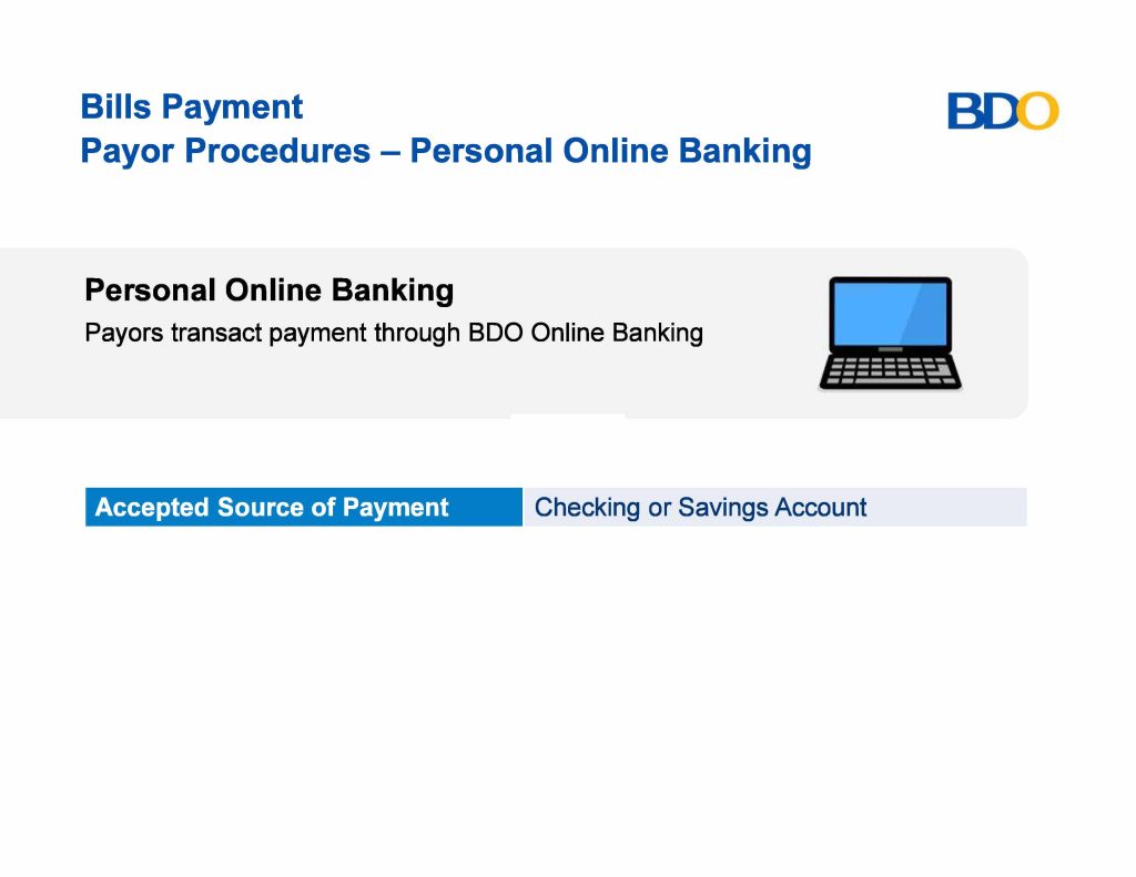 PAYMENT OPTIONS - Benilde