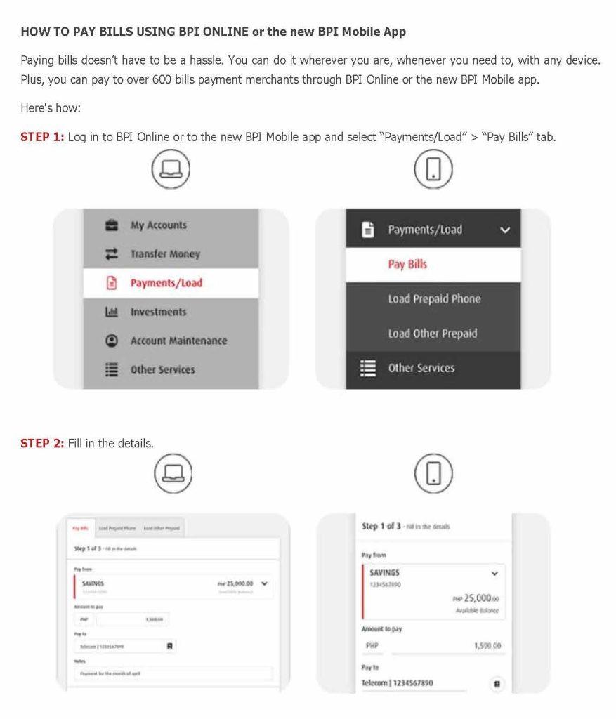 PAYMENT OPTIONS - Benilde